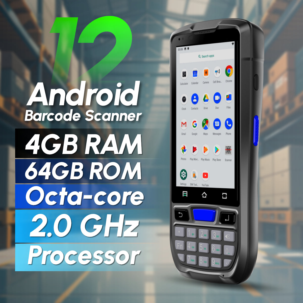 Rayoungtek N60 Rugged Mobile Computer PDA Android Barcode Scanner