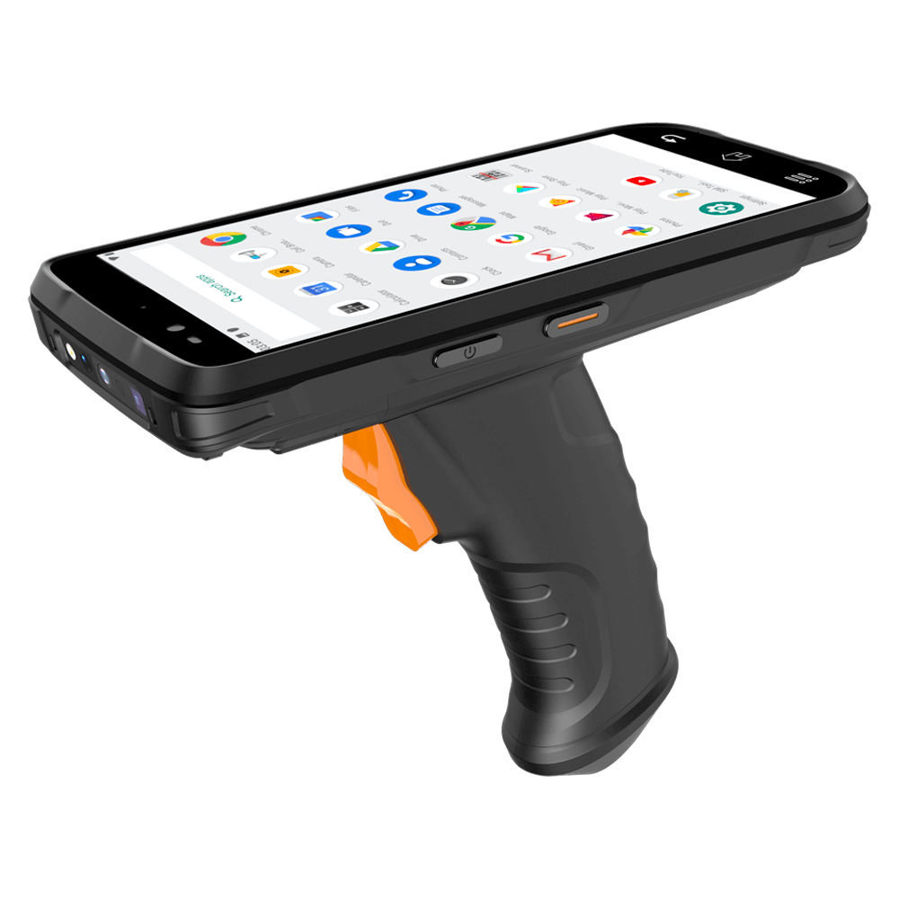 Android Pistol Grip Inventory Barcode Scanner Handheld Mobile Computer ...
