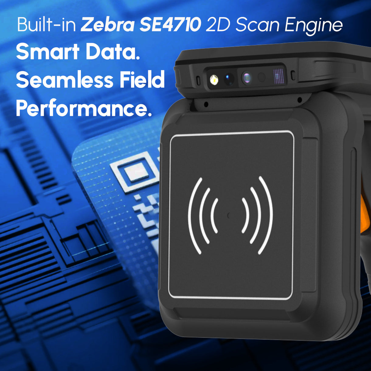 Rayoungtek Android Barcode Scanner UHF RFID Reader, Android 12 4+64GB,
